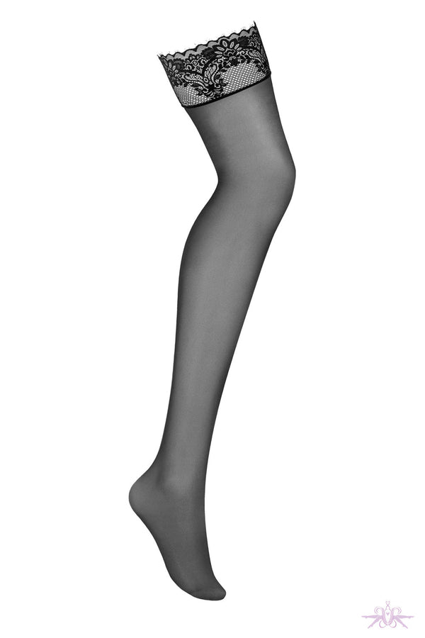 Obsessive Maderris Black Sheer Stockings at the Hosiery Box Sheer Stockings - The Hosiery Box