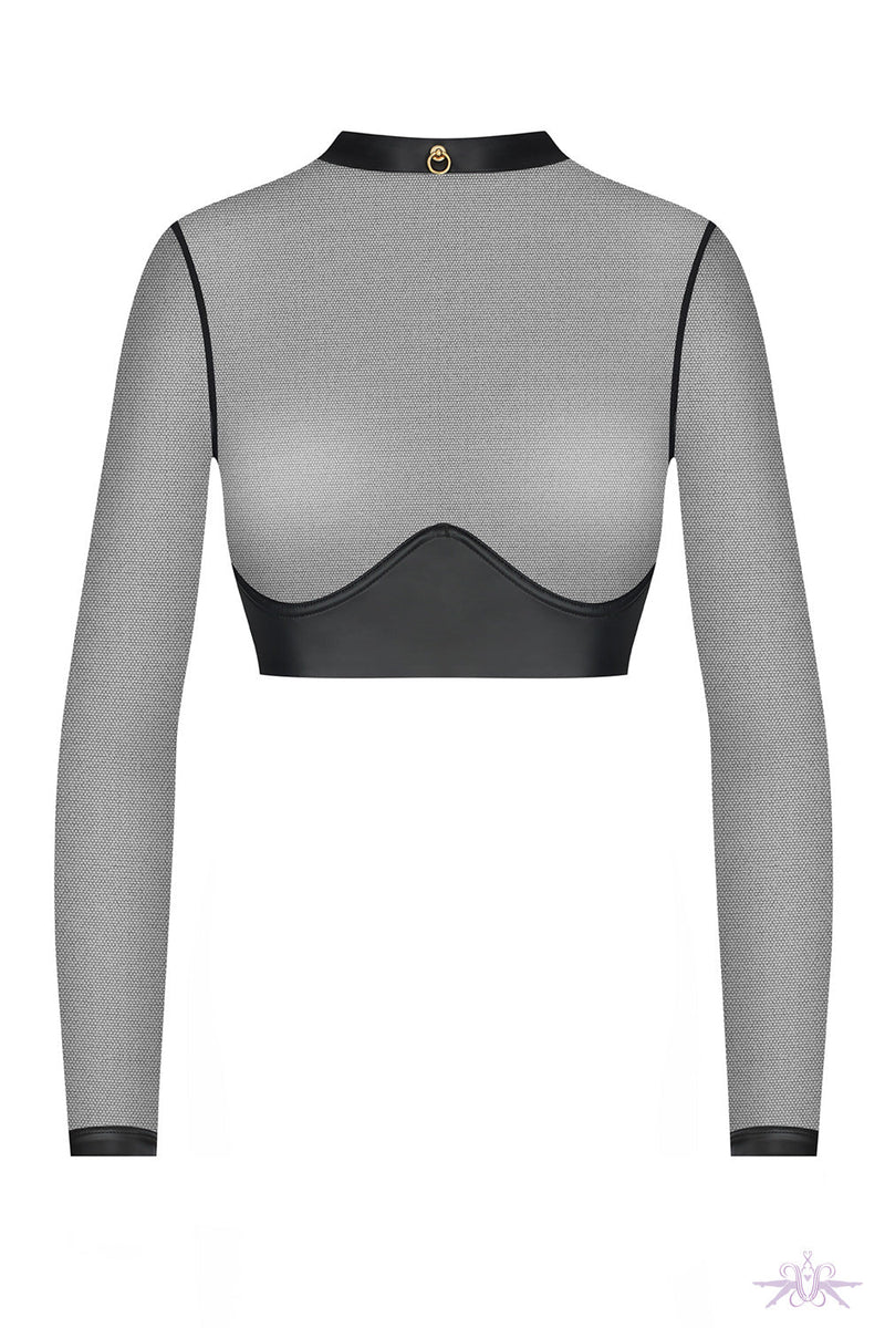 Maison Close Chambre Noire Long Sleeve Top at The Hosiery Box