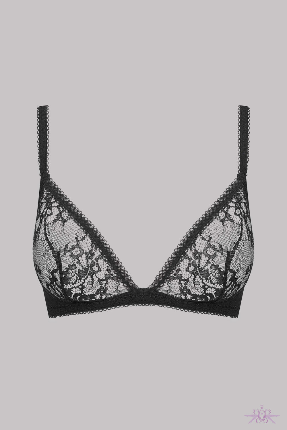 Maison Close Inspiration Divine Black Lace Triangle Bra at the Hosiery ...